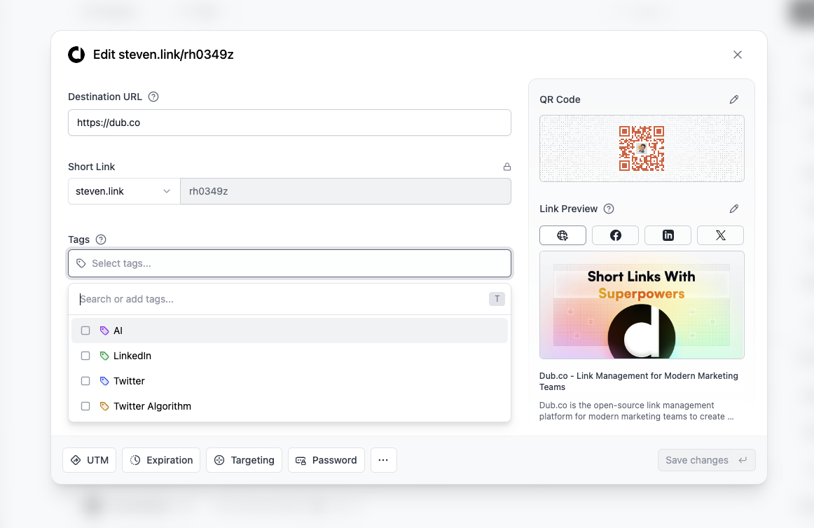 New Tag Creation Flow